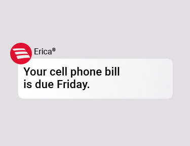 Erica, your Bank of America Virtual Financial Assistant | Bank of America®